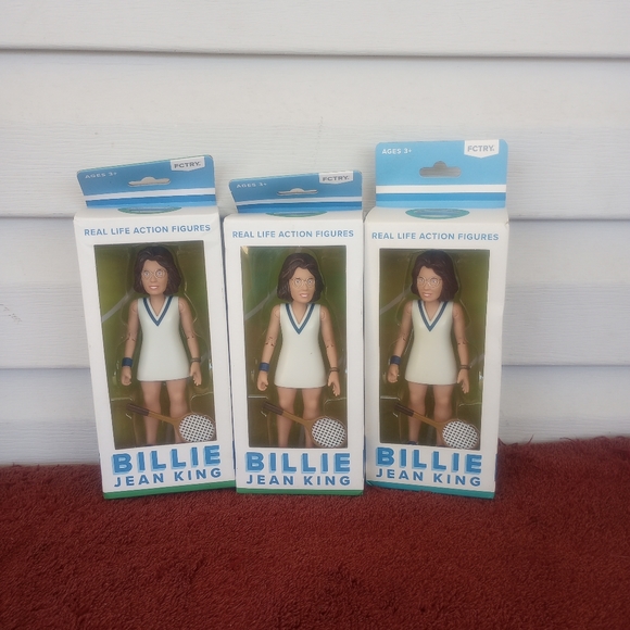 Other | 3 Billie Jean King Real Life Action Figures | Poshmark